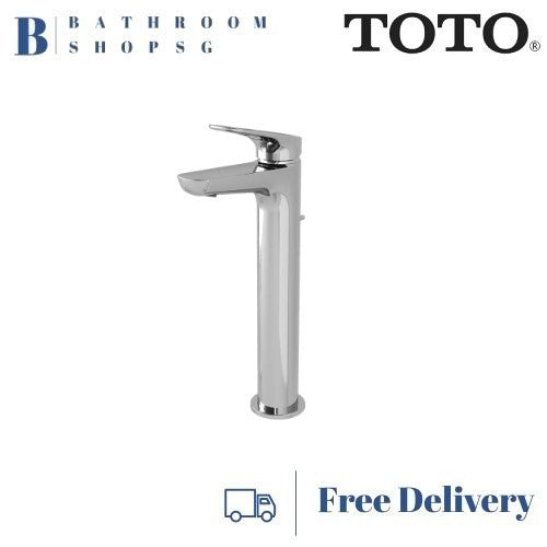 TOTO TX116LRRN Extended Lavatory Faucet with Pop-up Waste Tall Mixer ...