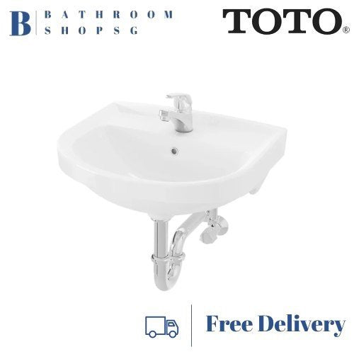 TOTO LW211CJ Wall Hung Lavatory Basin | Toto Basin with Single Tap Hole ...